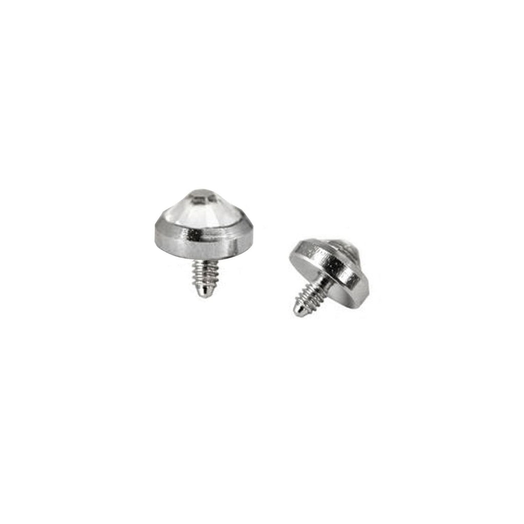 Dermal Anchor Gem Disk CZ – Kingpin Tattoo Supply