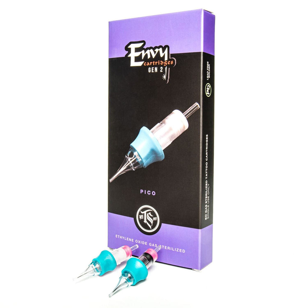 Envy Cartridge Gen2 #7 Pico Flow Tip 1 Round Liner – Kingpin Tattoo Supply