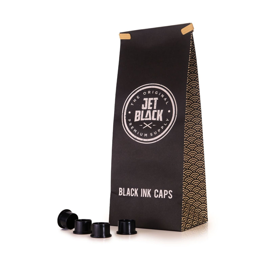 Jet Black Supply Black Ink Caps – Kingpin Tattoo Supply