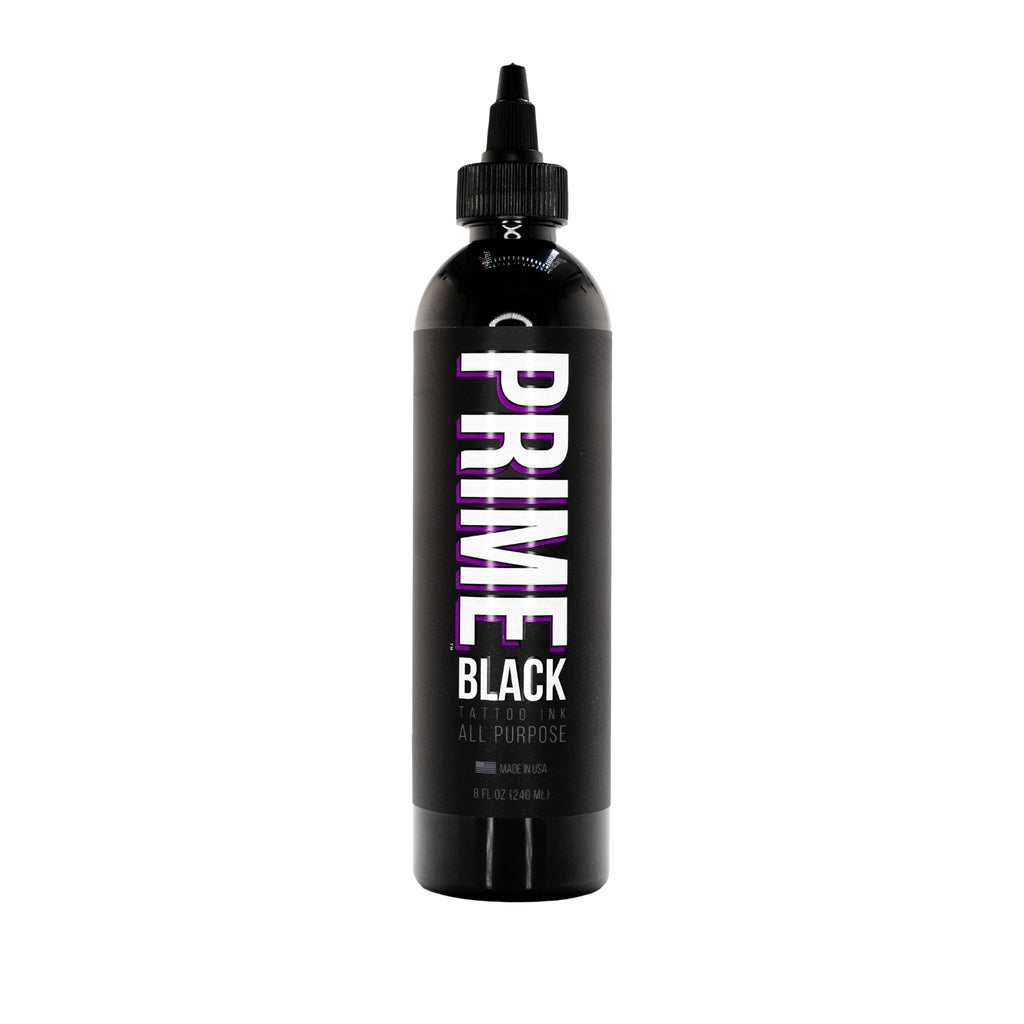 Prime Black Ink 8oz – Bold Lines & Smooth Application – Kingpin Tattoo ...