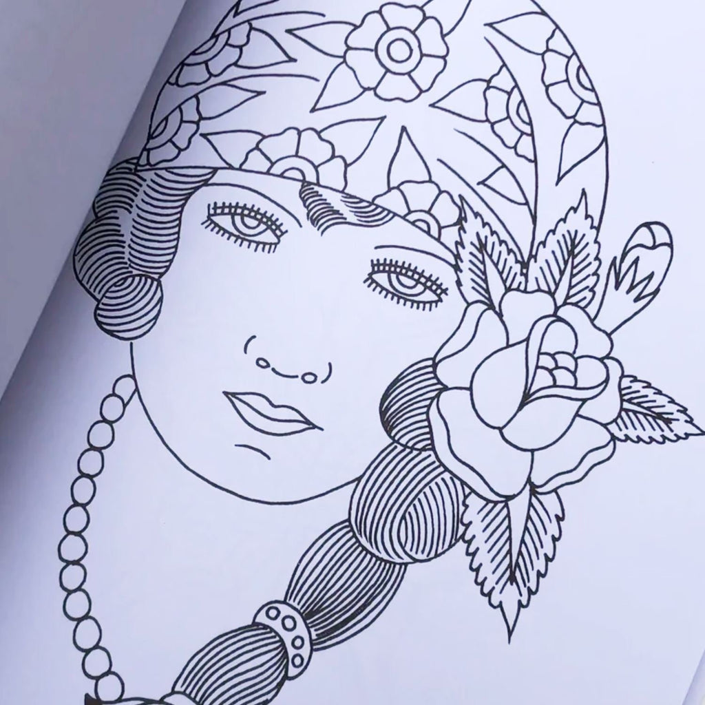 American Traditional Coloring Book - By Danny G and Ryan Cooper Thomps ...