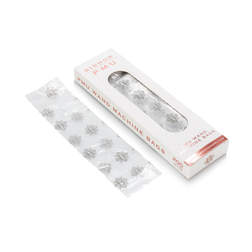 Bishop PMU Wand Machine Bags 1.8" x 5.9" (200pk) – Kingpin Tattoo Supply