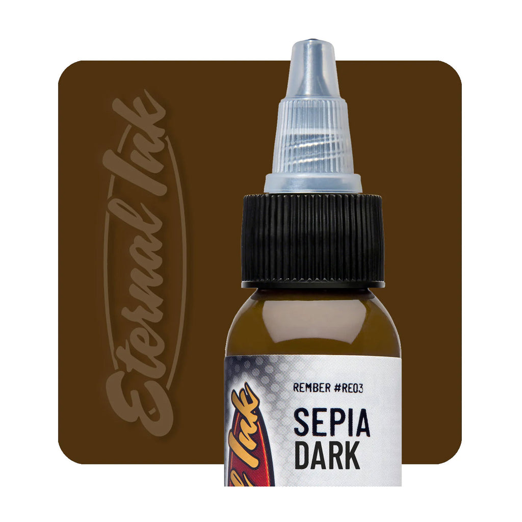 Eternal Ink Rember Orellana - Sepia Dark Tattoo Ink 1oz – Kingpin ...
