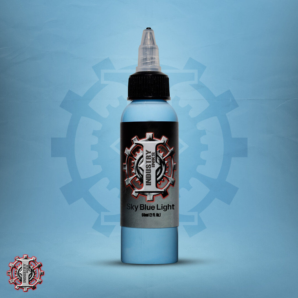 Industry Inks - Sky Blue Light Tattoo Ink – Kingpin Tattoo Supply
