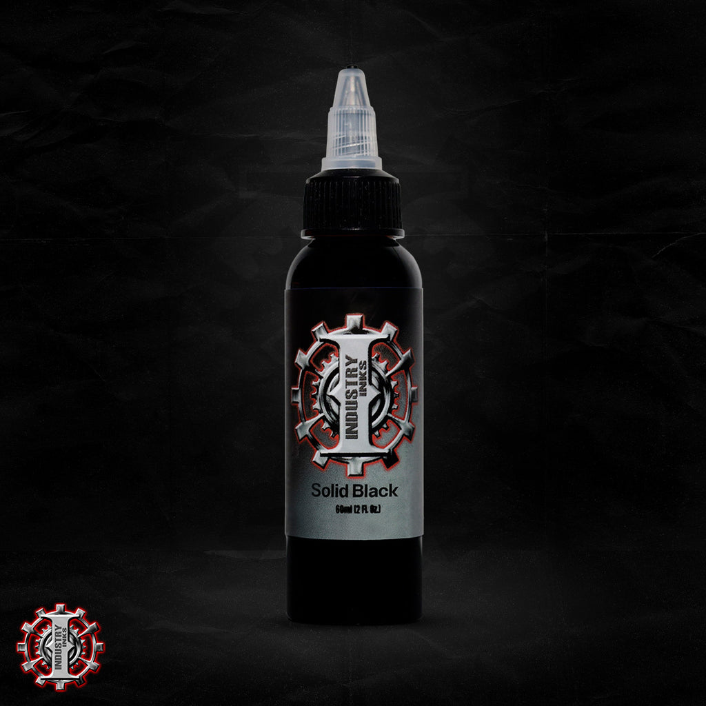 Industry Inks - Solid Black Tattoo Ink – Kingpin Tattoo Supply