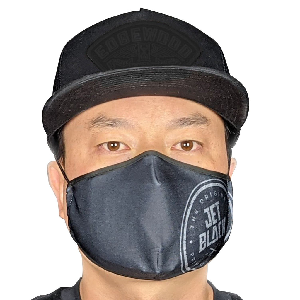 Jet Black Supply Artist Mask Jet Black Logo – Kingpin Tattoo Supply